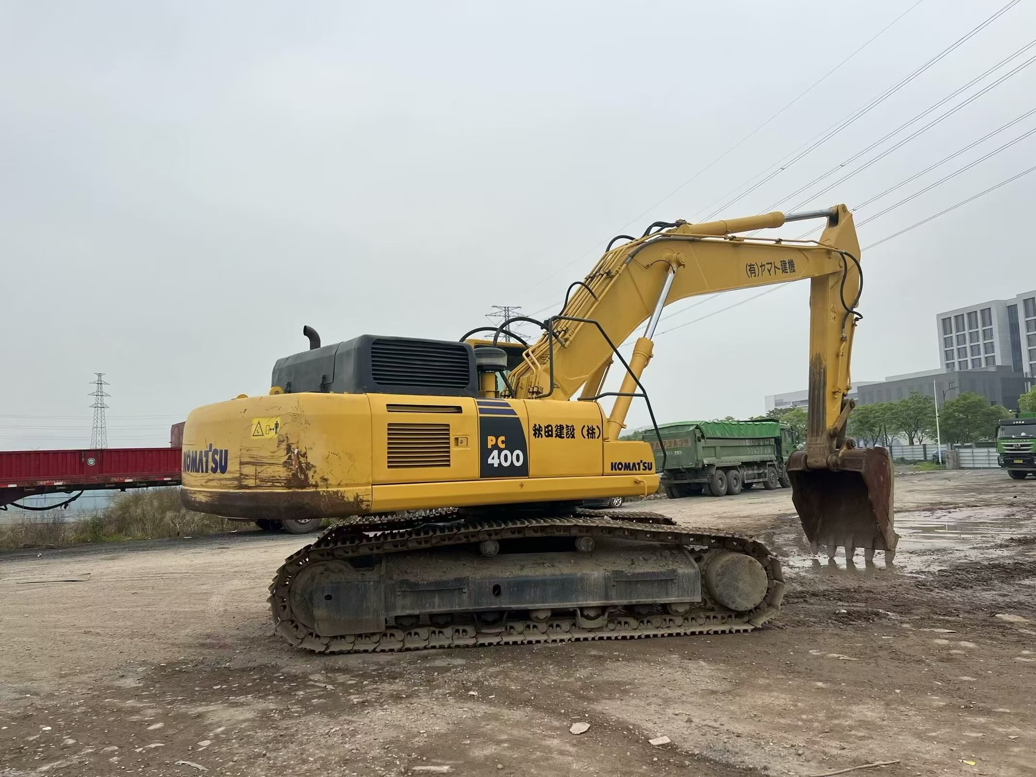 Large Used Excavator Komatsu PC 400-8R Diesel Digging Machine 40 Tons ...