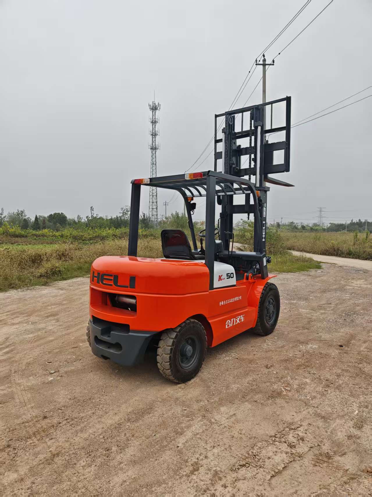 Used Heli 5T Electric Forklift with 3-6m Lift Height